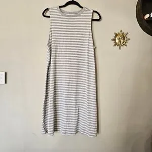 Time and Tru | Dresses | Time And Tru Womens Grey And White Casual ...
